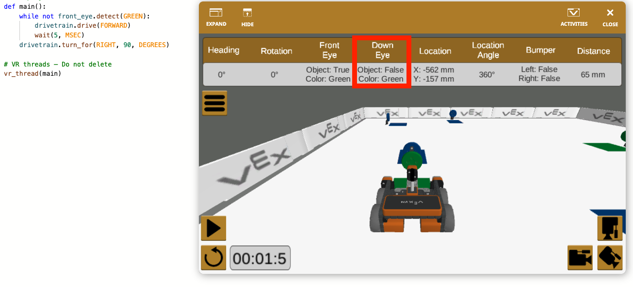 Vex Cs Unit 7 Decisions With Colors Lesson 1 The Eye Sensor And The Disk Maze Problem